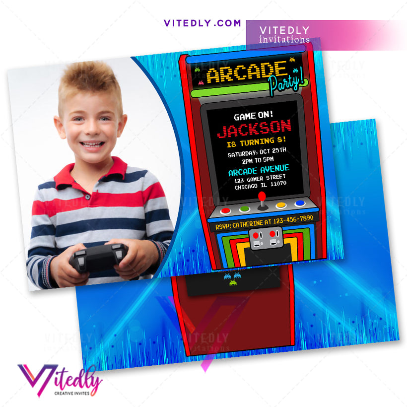 Nintendo Switch Birthday Invitation, Nintendo Switch Invitations – Vitedly