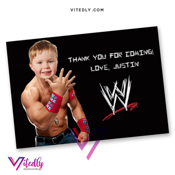 WWE Birthday Invitation, WWE Invitations, Wrestling Invitaitons – Vitedly